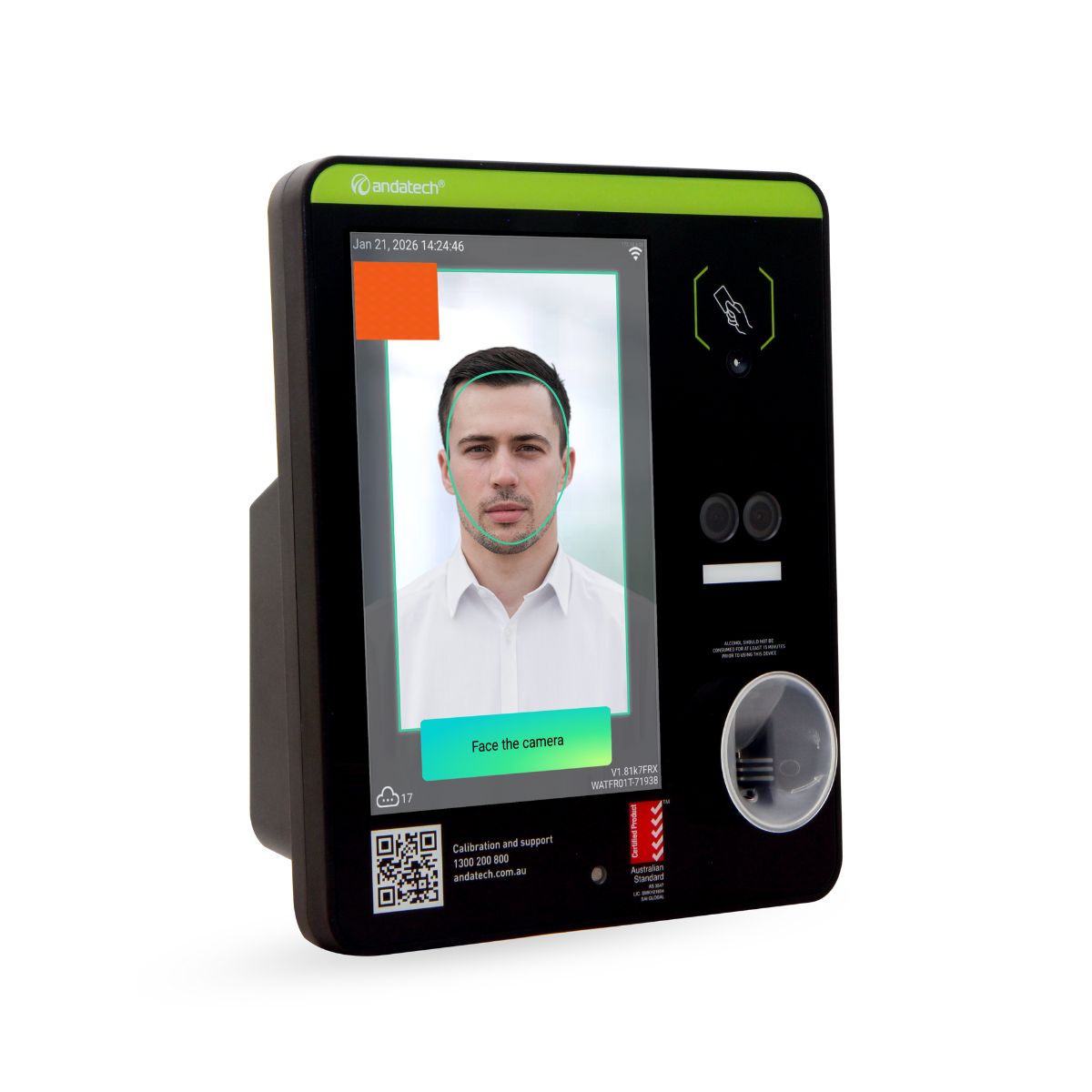 Andatech Soberlive FRX Mounted Breathalyser — AS3547:2019 Certified