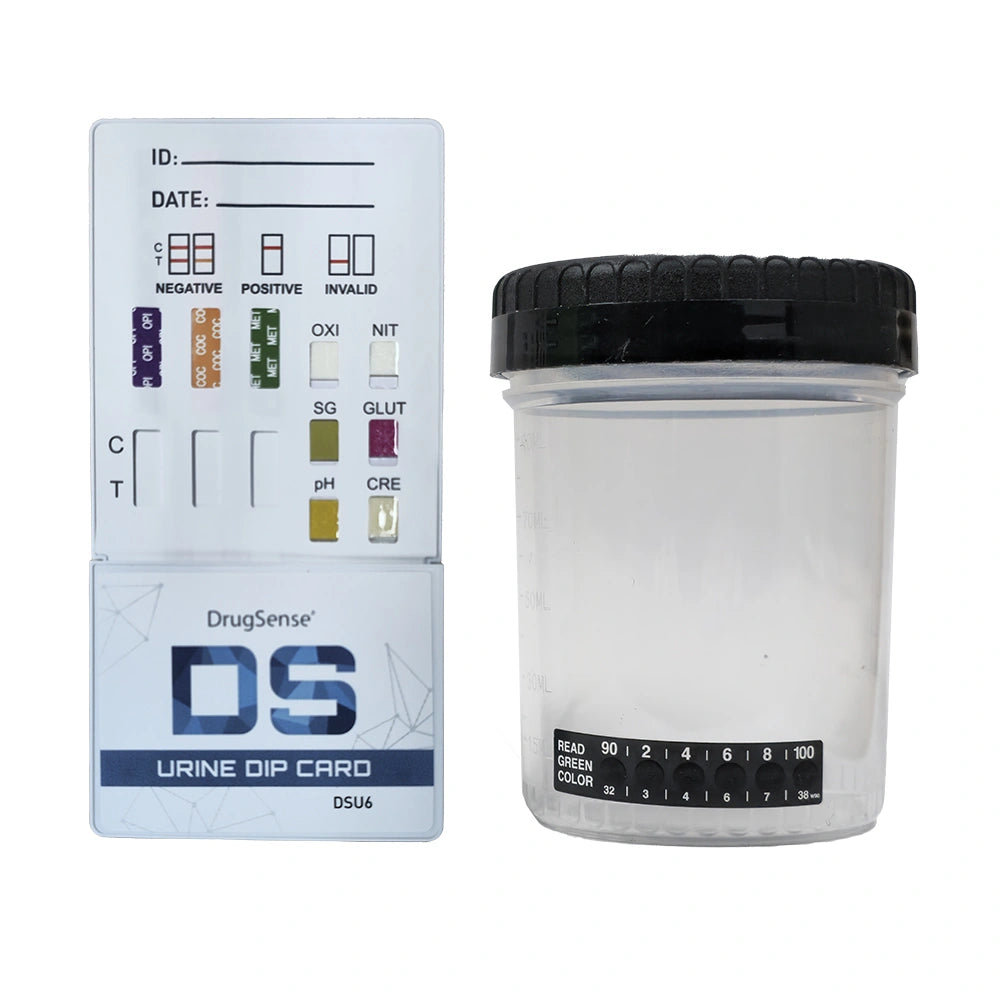 DrugSense DSU6 Urine Dip Card with Cup — AS/NZS4308:2023 | Andatech